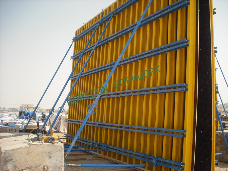 Wall Formwork with telescopic brace, Wall shuttering, construction wall ...