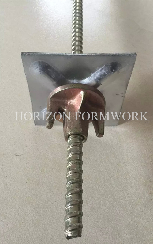 Cold rolled Scaffolding Tie Rod 16mm with wing nut and waler plate