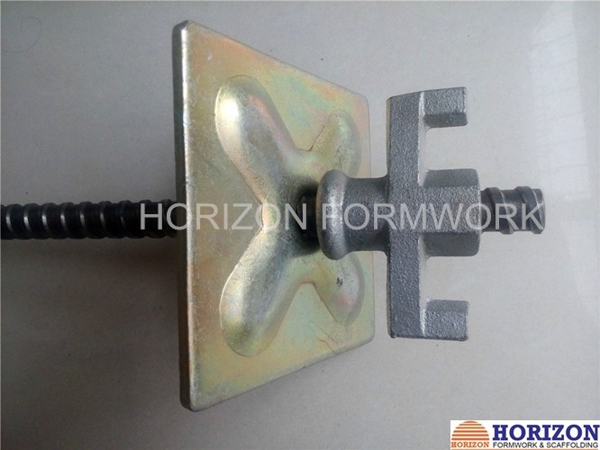 Waler plate for wall formwork, waller plate, washer plate